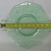 Green Etched Depression Glass Octagon Serving Dish Tray With Handles ...