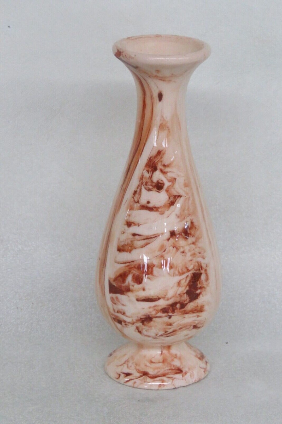 Sitka Clay Brown Marbled Small Bud Vase 3445B - Etsy