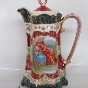 Royal Vienna Austria Cameo Porcelain Chocolate Coffee Tea Pot Pitcher ...