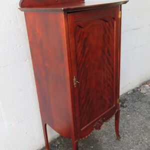 Late 1800s Victorian Carved Storage Music Record Cabinet 5962 SHIPPING ...
