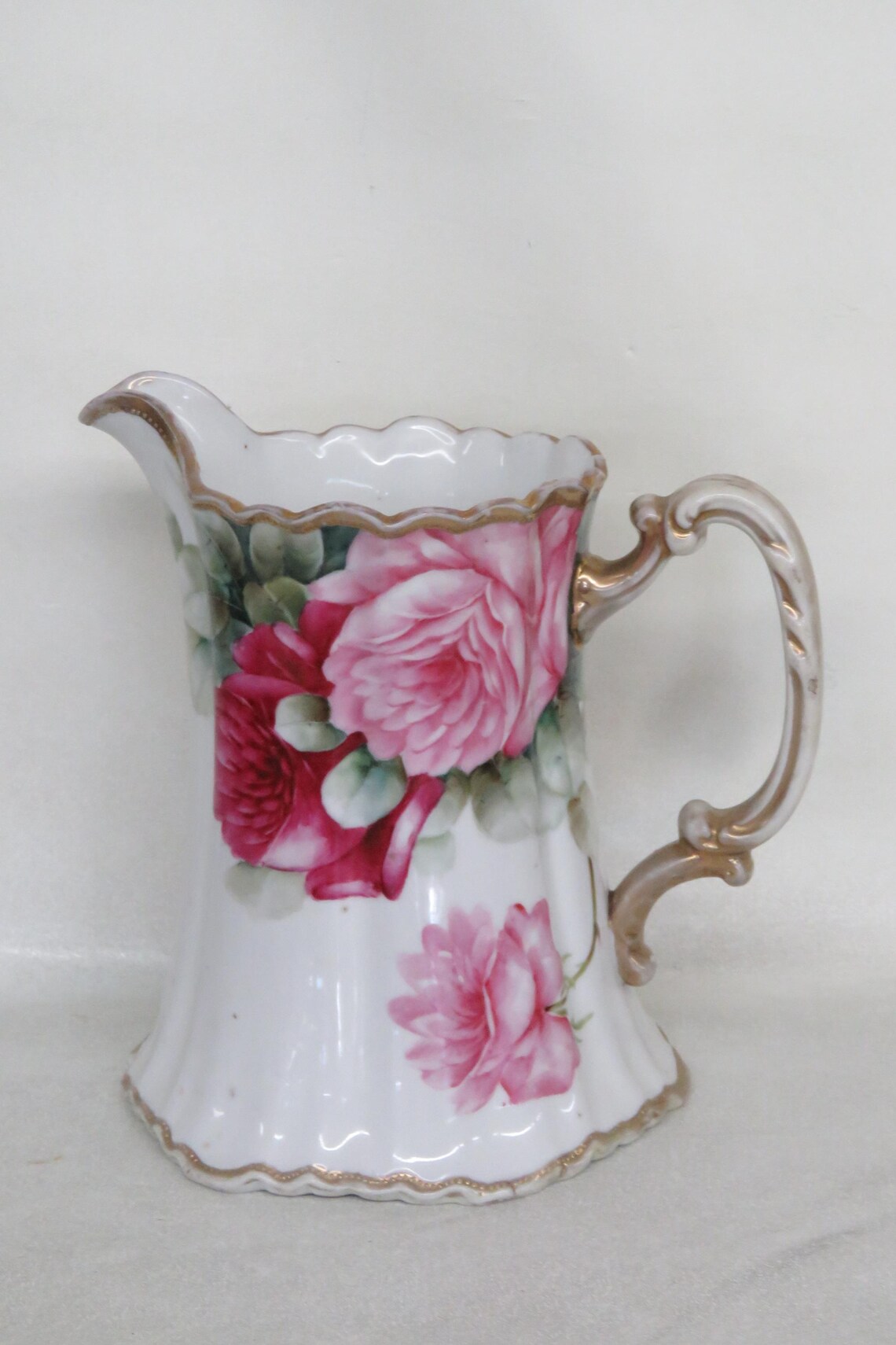 Noritake Nippon Pitcher With Hand Painted Flower Pattern Early 1900s ...