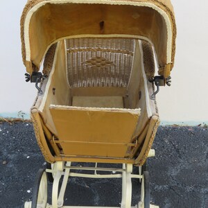 Early 1900s Victorian Wicker Baby Doll Stroller Carriage 5342 SHIPPING ...