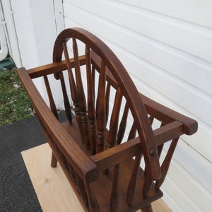 Solid Oak Vintage Newspaper Stand Magazine Rack 1901 - Etsy