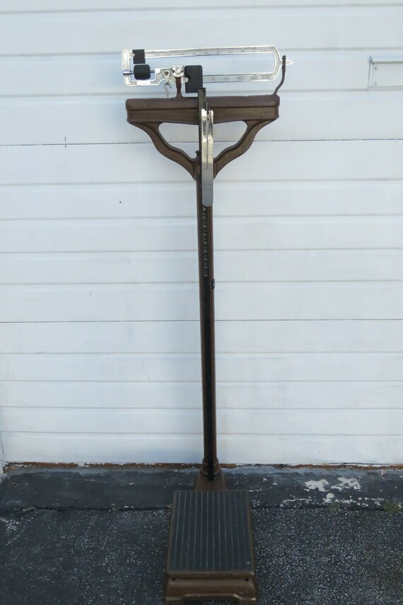 1950's Deco Continental Scale Works Upright Doctors Scale | Etsy