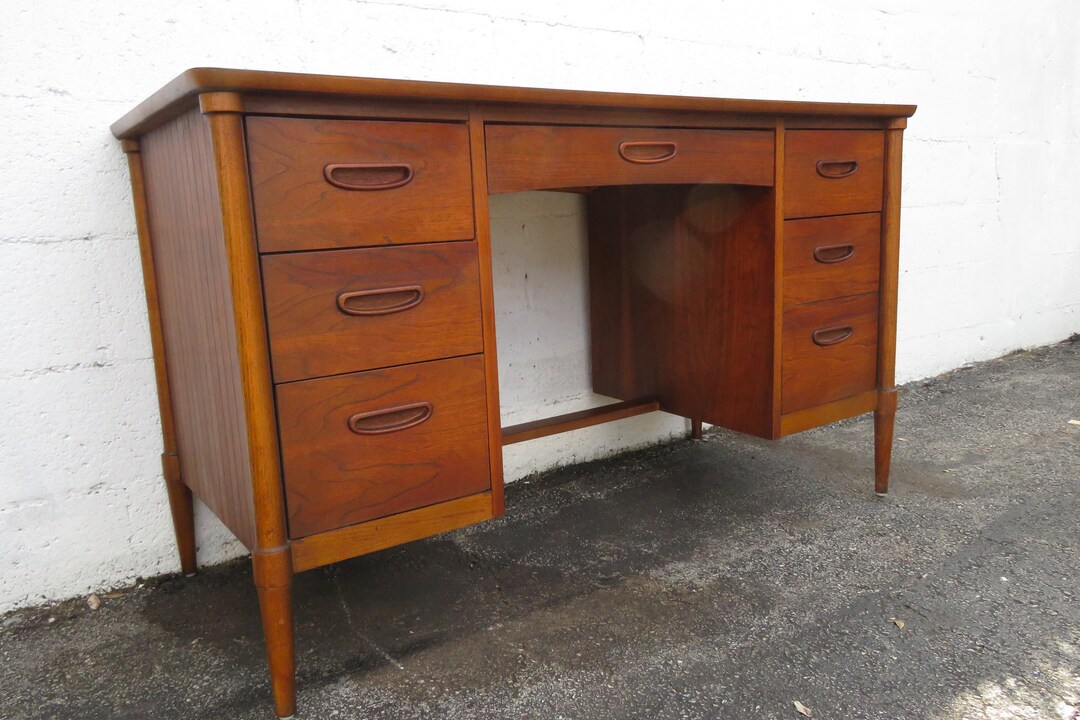 Lane Mid Century Modern Writing Computer Office Desk 5339 SHIPPING NOT ...