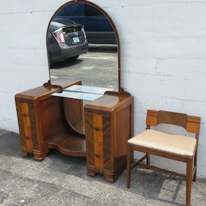 1920s Art Deco Vanity Makeup Table and Stool 5431 SHIPPING NOT INCLUDED ...