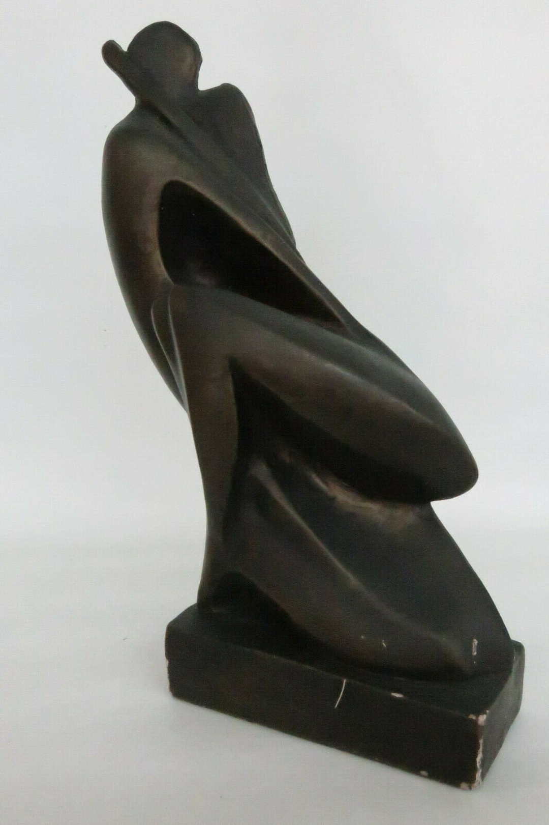 Austin Productions Embracing Couple 1980 Bronze Tone Abstract Sculpture ...