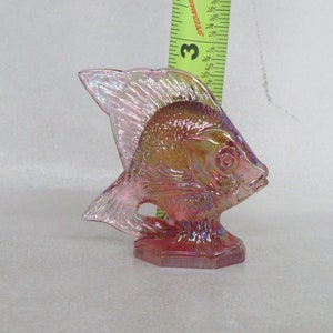 Fenton Dark Pink Iridescent Art Glass Sunfish Fish Small - Etsy