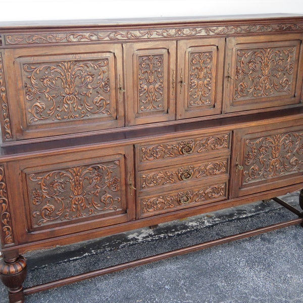 Antique Sideboard Cabinet - Etsy