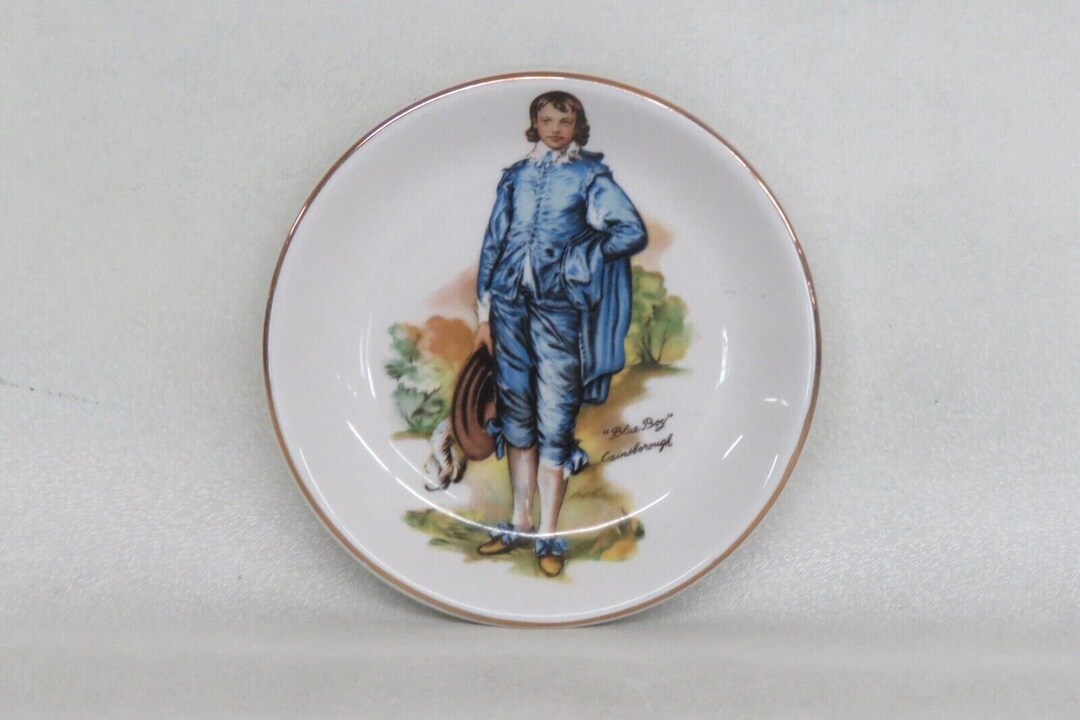 Wood and Sons England Porcelain Blue Boy Trinket Vanity Dish 3305B - Etsy