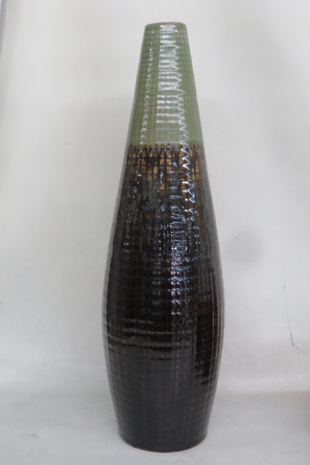 Mid Century Vintage Ceramic Tall Pottery Vase 4227B - Etsy