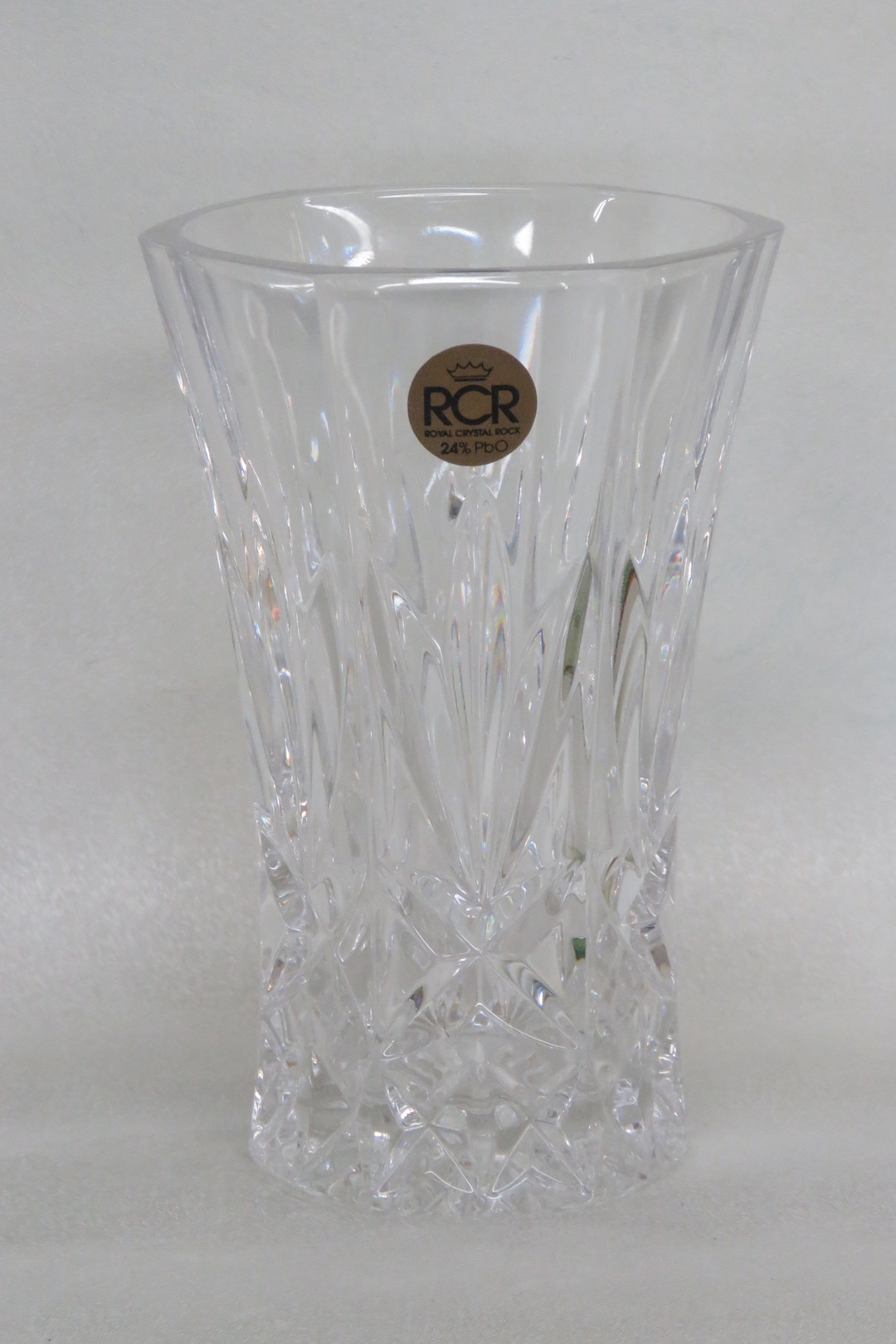 RCR Royal Crystal Rock Crystal Vase Italy Vase 3840B - Etsy