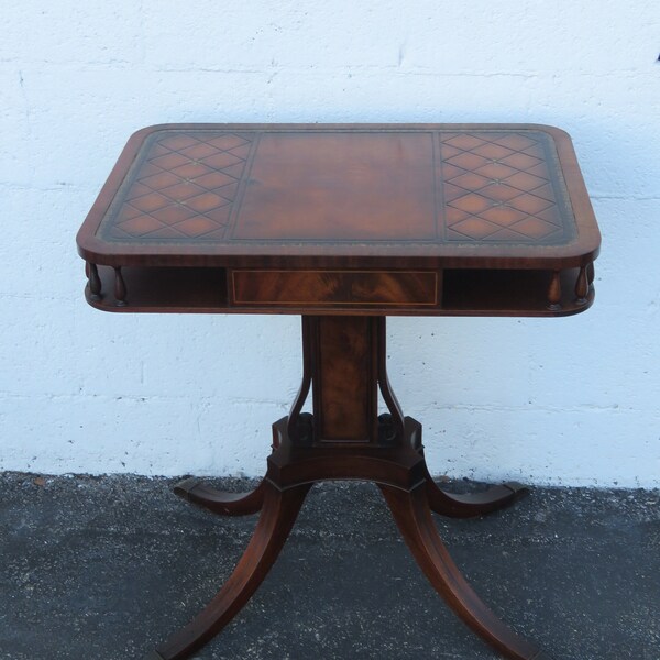 Leather Top Table - Etsy