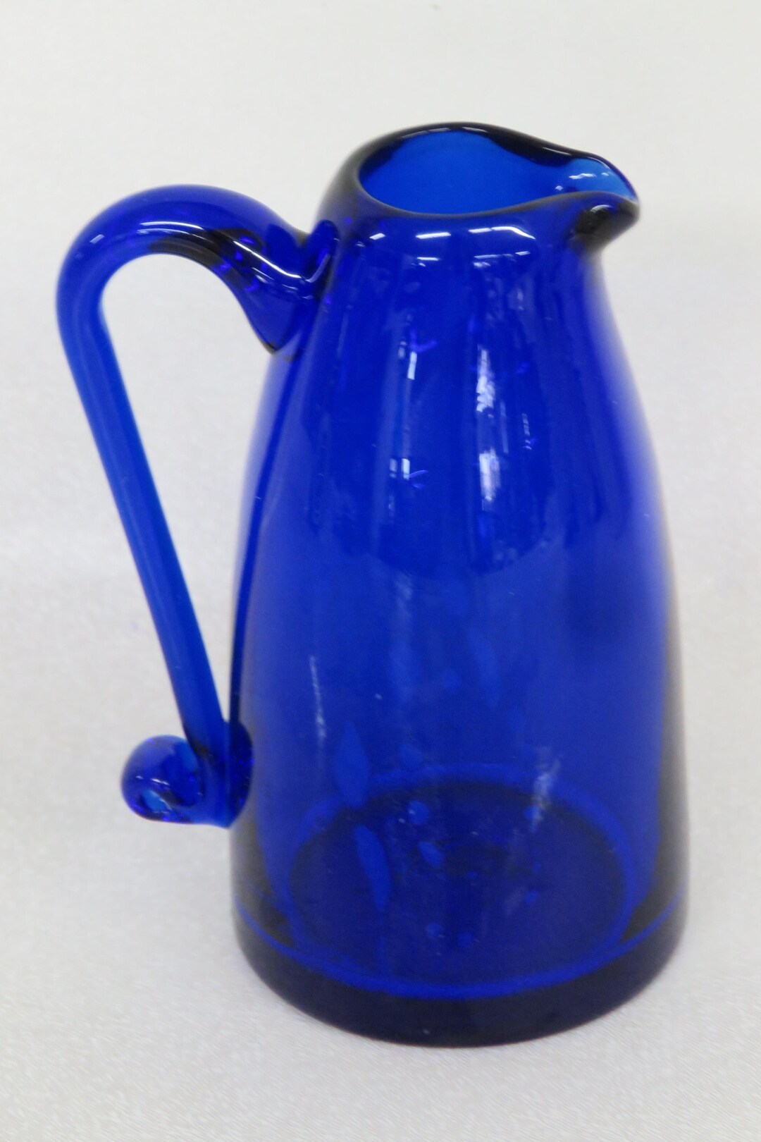 Cobalt Blue Glass Mini Pitcher Creamer 4406B - Etsy