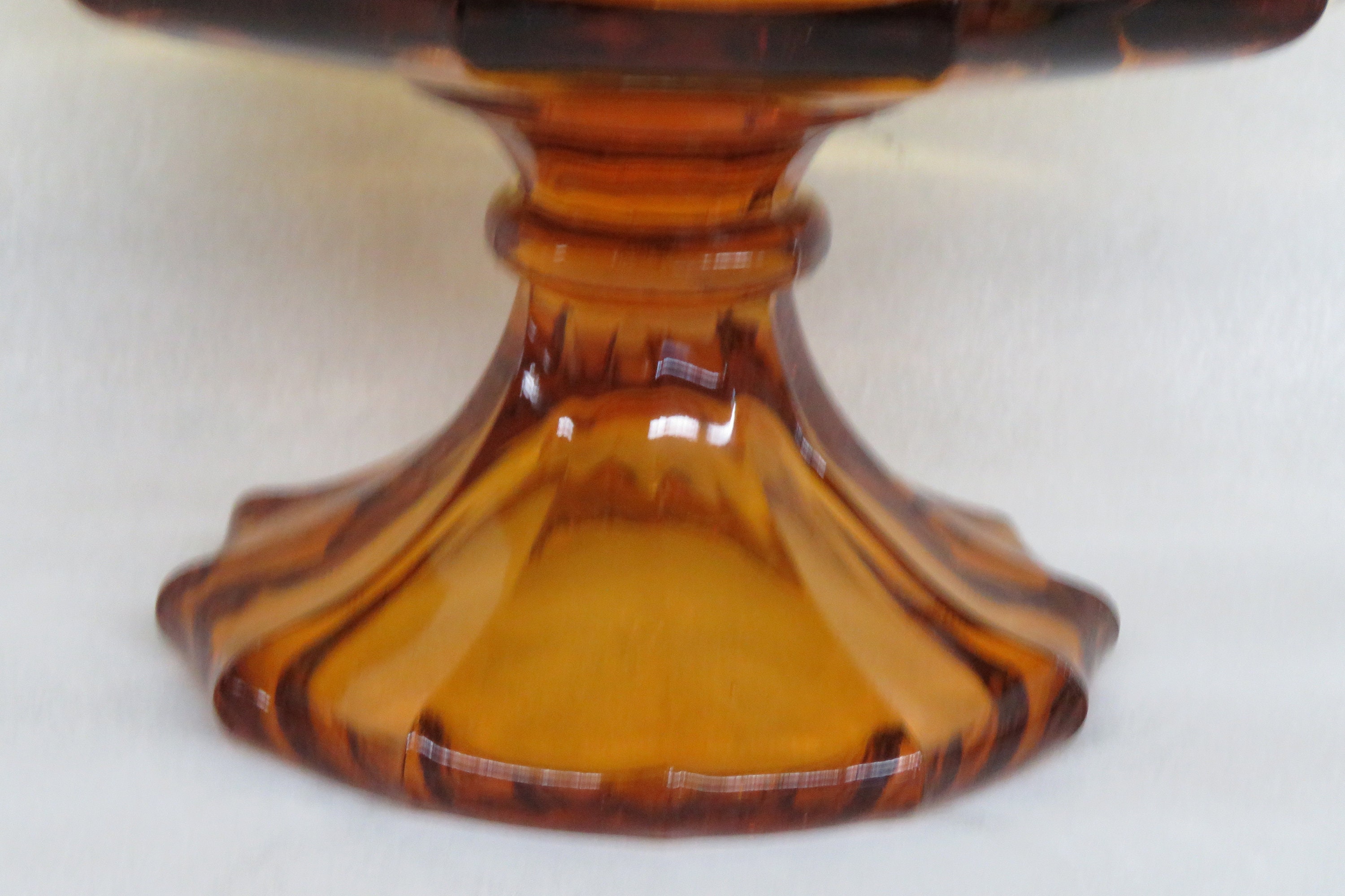 Fostoria Coin Glass Amber Color Large Footed Compote Fruit Bowl 3856B ...