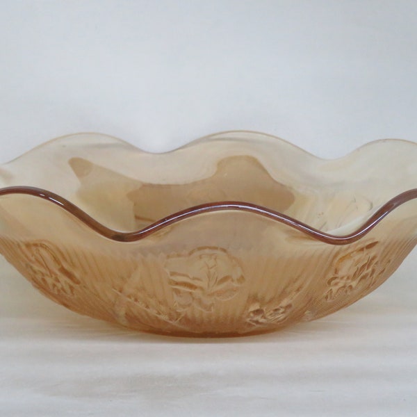 Iris Depression Glass Bowl - Etsy