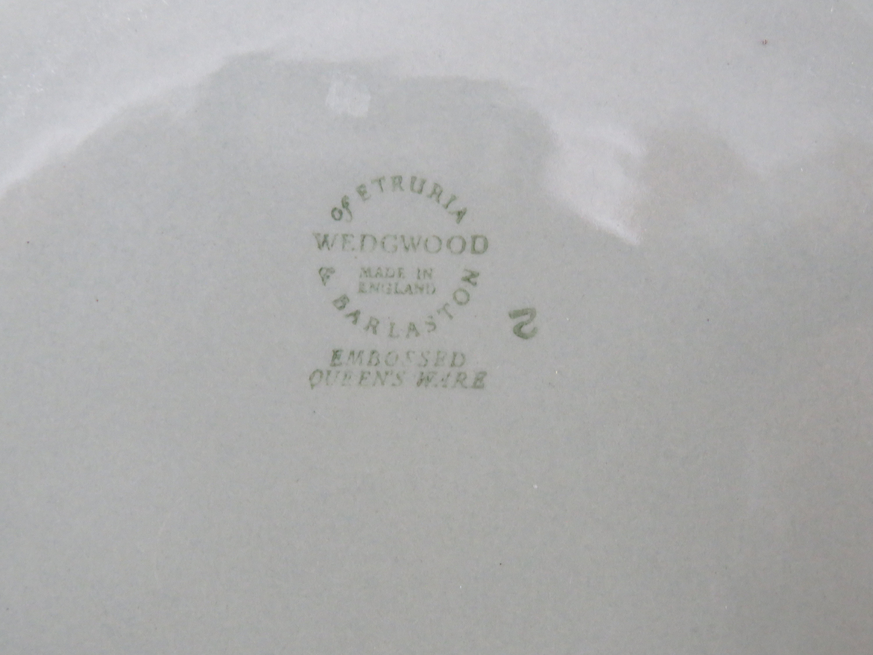 Wedgwood of Etruria and Barlaston Queensware Green Grapevine Small Dish ...