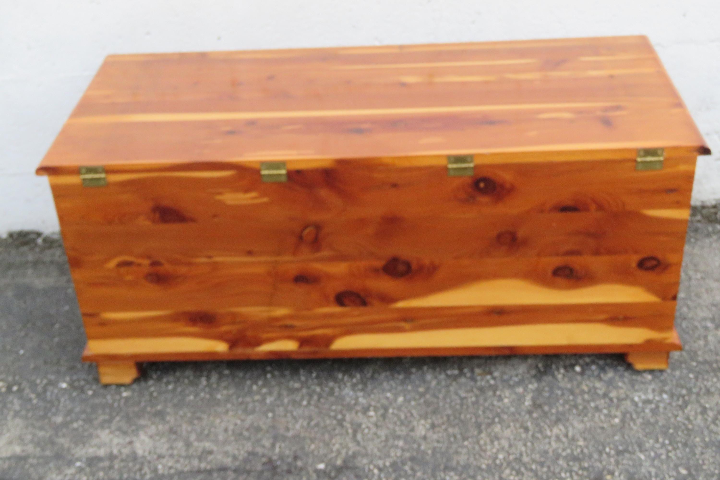 Solid Cedar Hope Chest Blanket Trunk Bench No Lock 6175 SHIPPING NOT ...