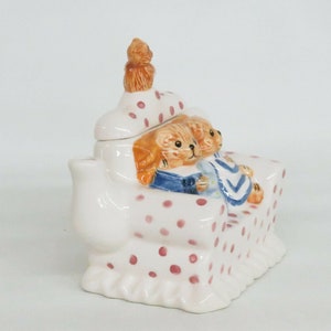 Tea Nee Sitting Pretty Teddy Bear Collection Vintage Teapot 1291B - Etsy