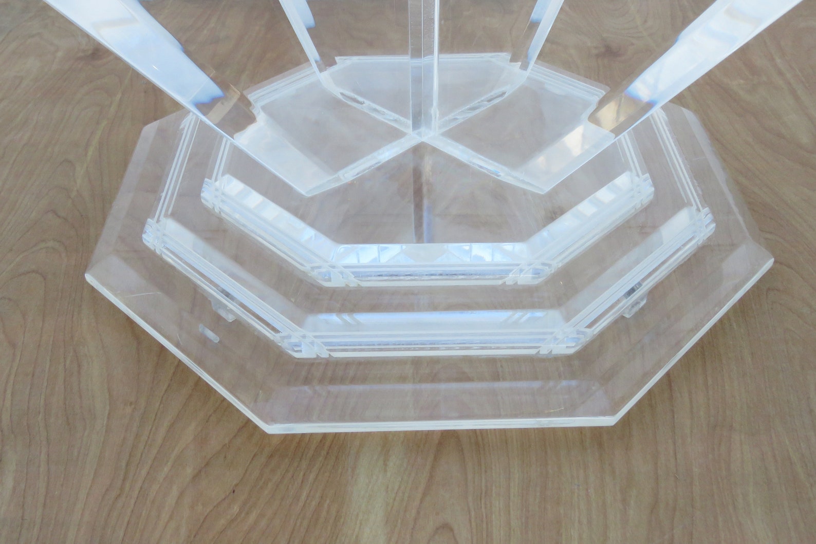 Mid Century Modern Hollywood Regency Lucite Acrylic Octagon - Etsy