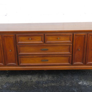 Dixie Mid Century Long Dresser Sideboard Credenza Media Console ...