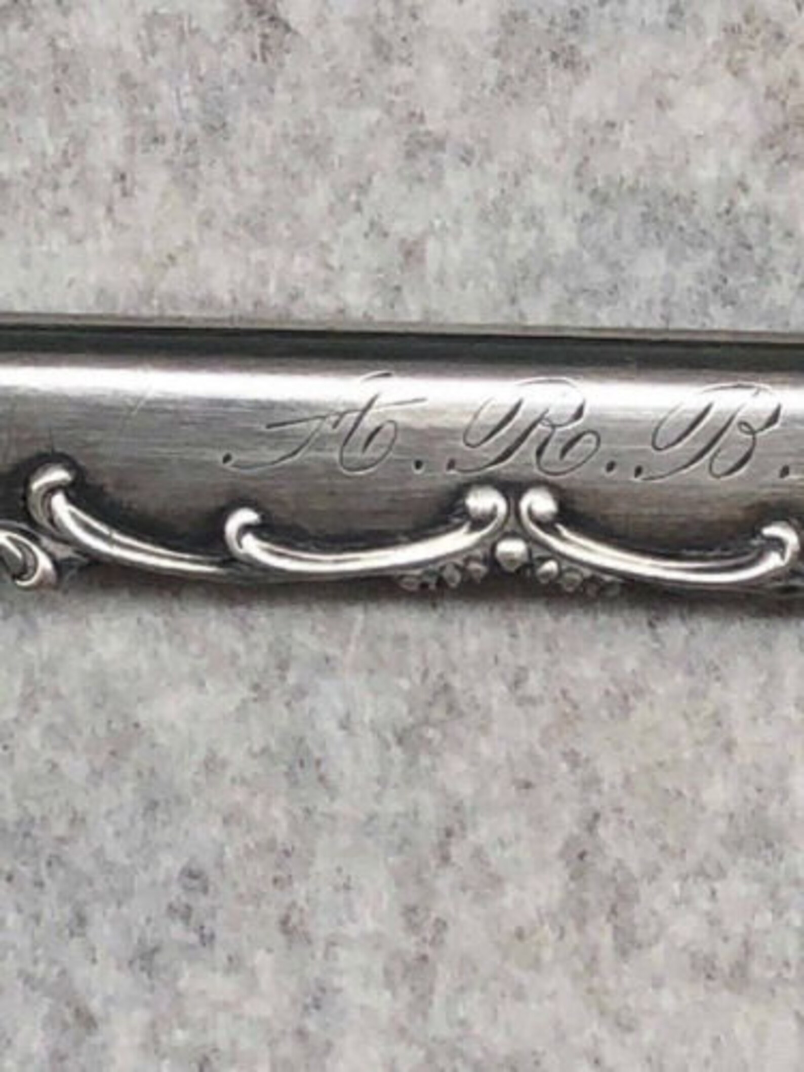 Antique Sterling Silver Victorian Monogrammed Comb Cover 9264 - Etsy