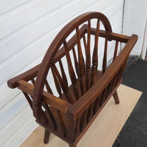 Solid Oak Vintage Newspaper Stand Magazine Rack 1901 - Etsy