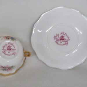 Hammersley Lady Patricia England Bone China Set of Tea Cup and Saucer ...