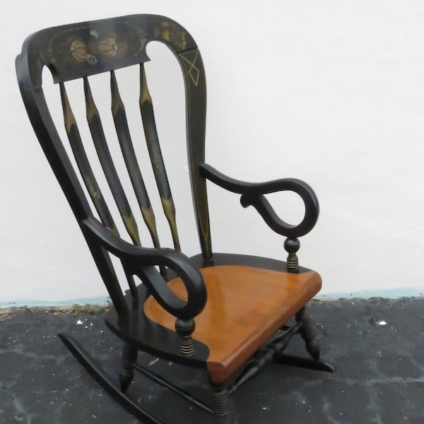Painted Rocking Chair - Etsy