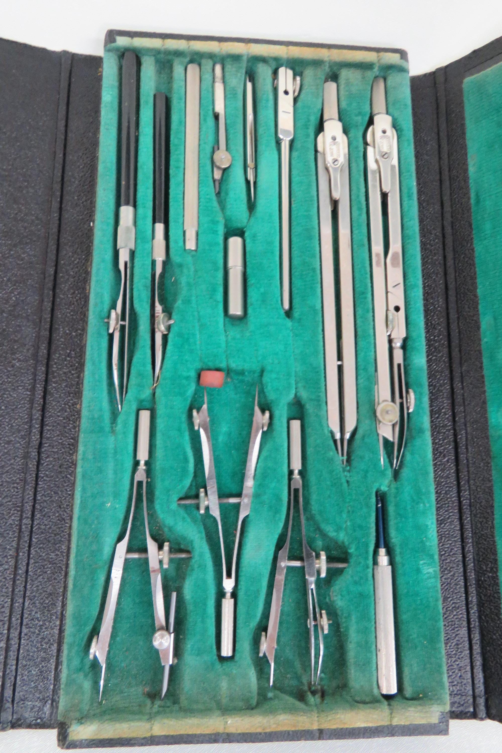 German Drafting Engineering Tool Set in a Case 4350B - Etsy