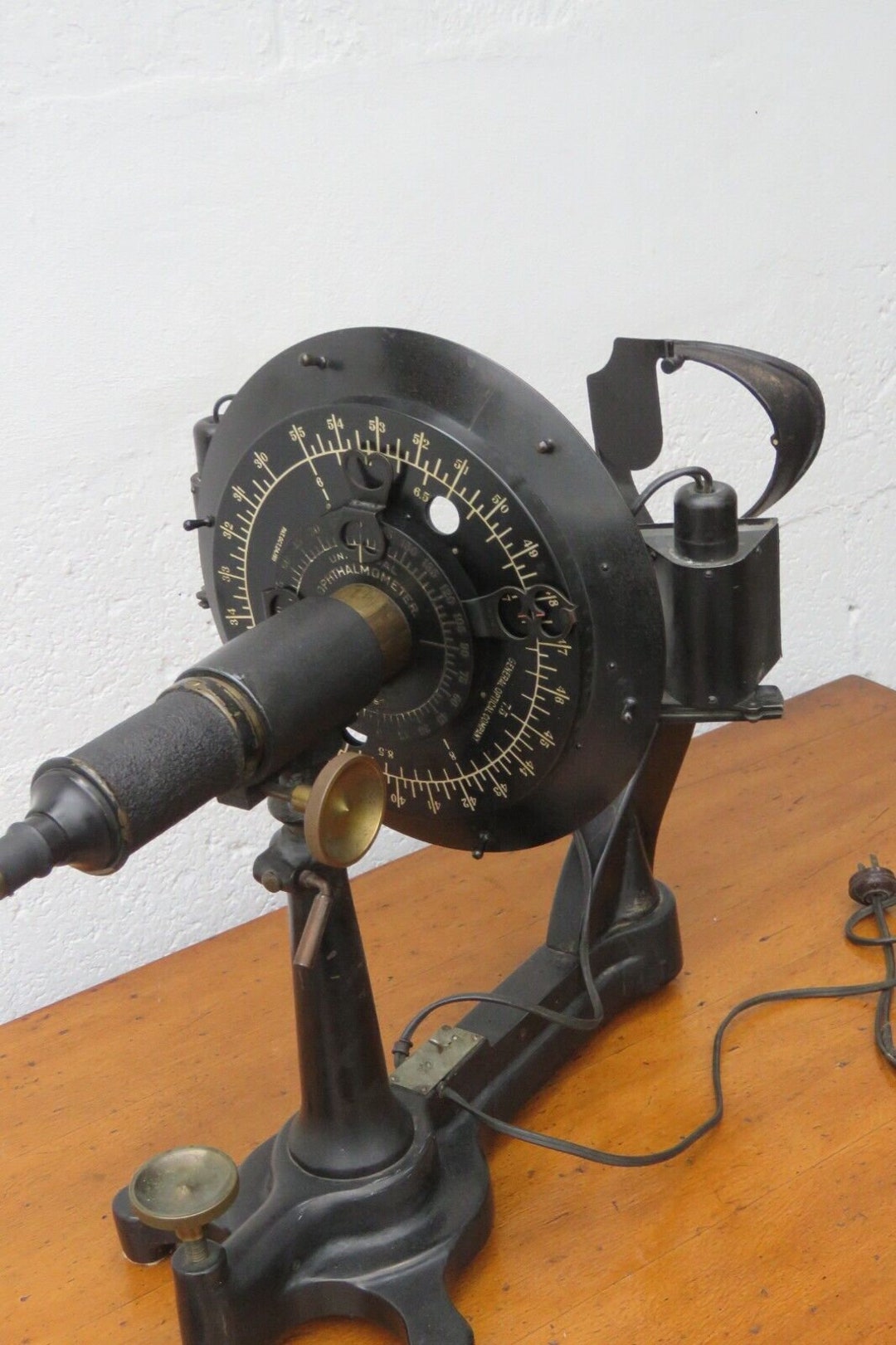 Universal Ophthalmometer Patented 1911 Brass Cast Iron Medical Optical ...