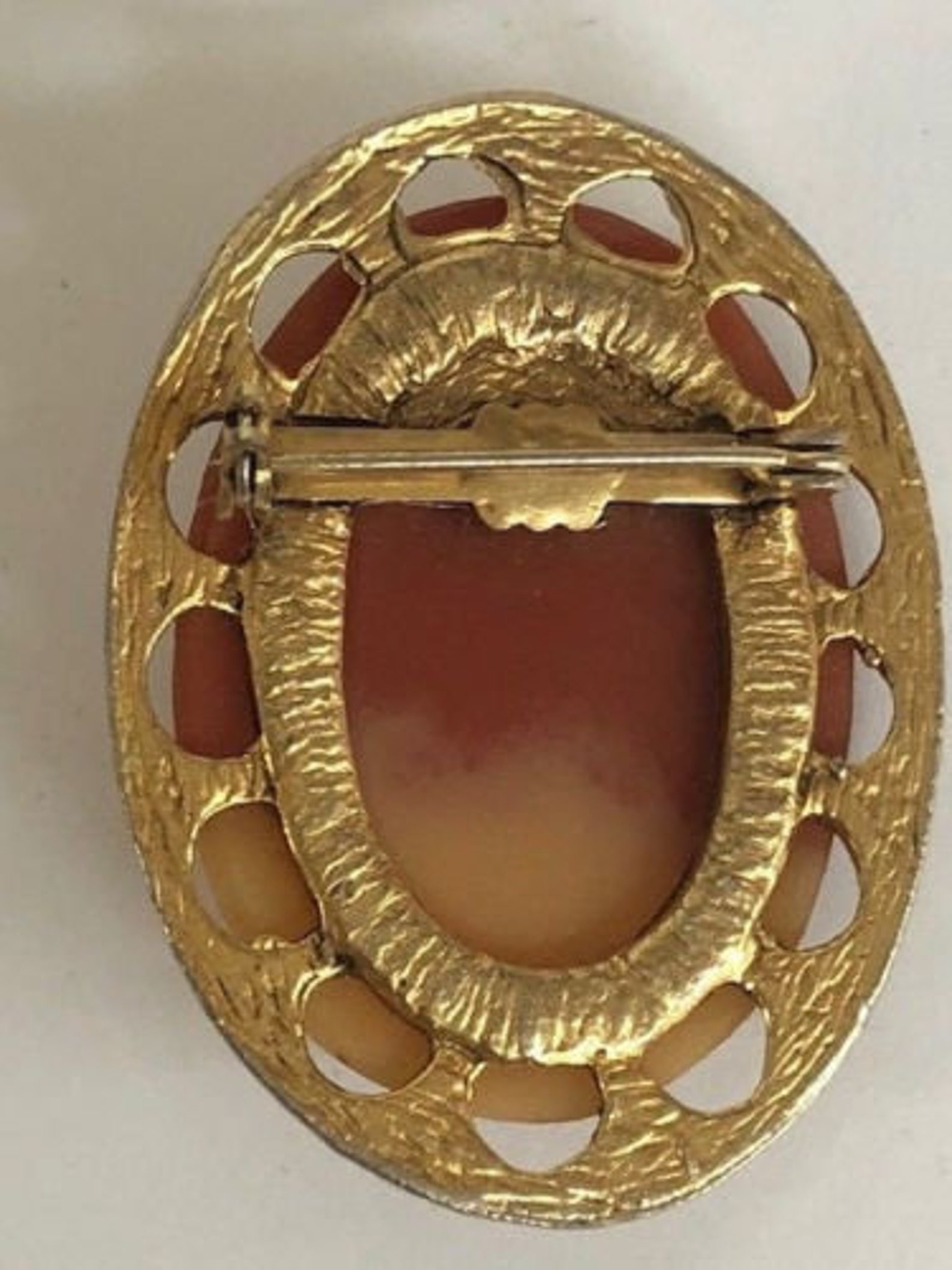 Vintage Cameo Lady Portrait Brooch Pin 9163 - Etsy