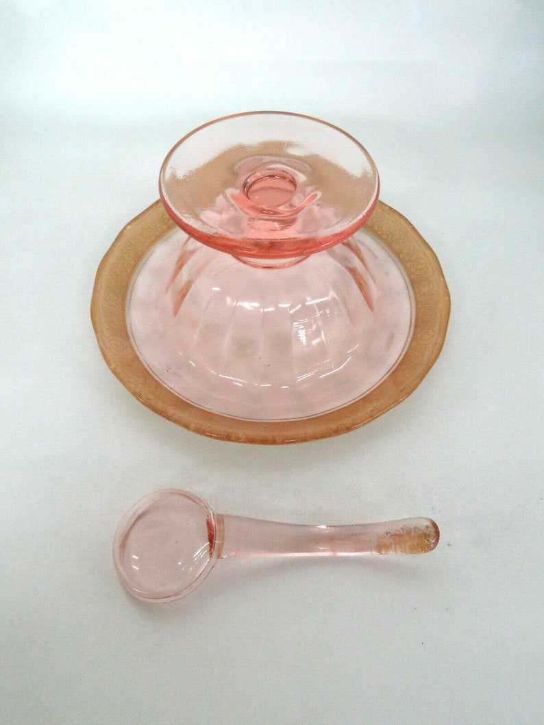 Tiffin Rambler Rose Pink Depression Glass Mayo Condiment Bowl | Etsy