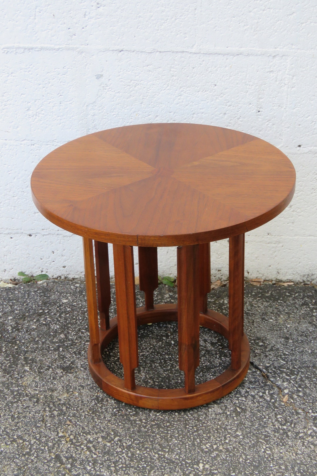 Mid Century Modern Round Top Side End Lamp Table 5380 SHIPPING NOT ...