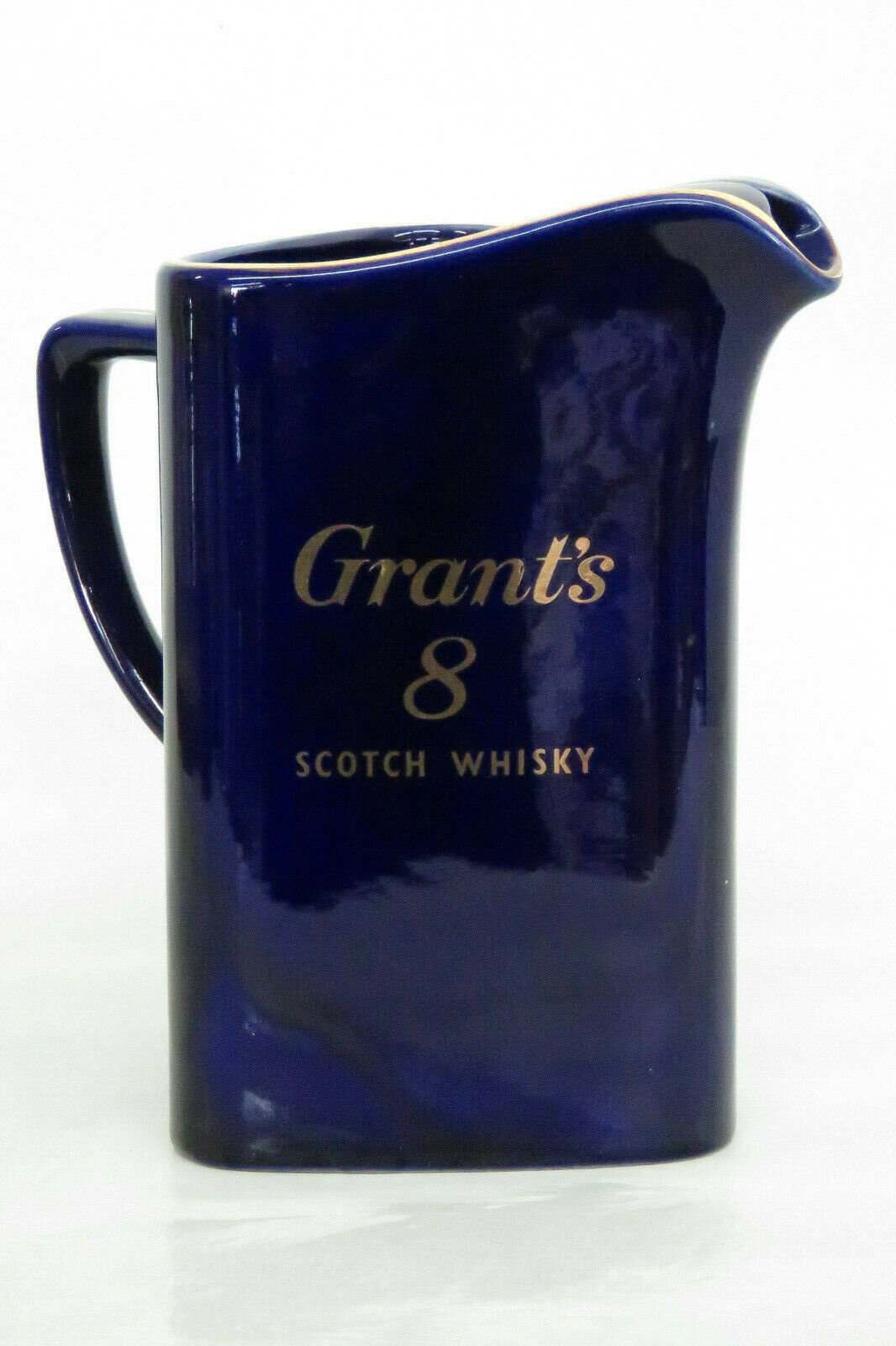 Grants 8 Scotch Whisky Vintage Cobalt Blue Ceramic Pitcher | Etsy