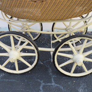 Early 1900s Victorian Wicker Baby Doll Stroller Carriage 5342 SHIPPING ...