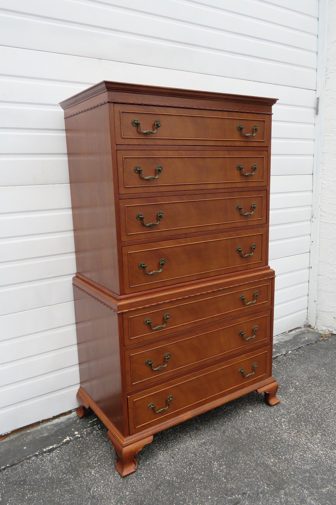Traditional Carved Extra Tall Chest of Drawers by Rway 2036 SHIPPING ...