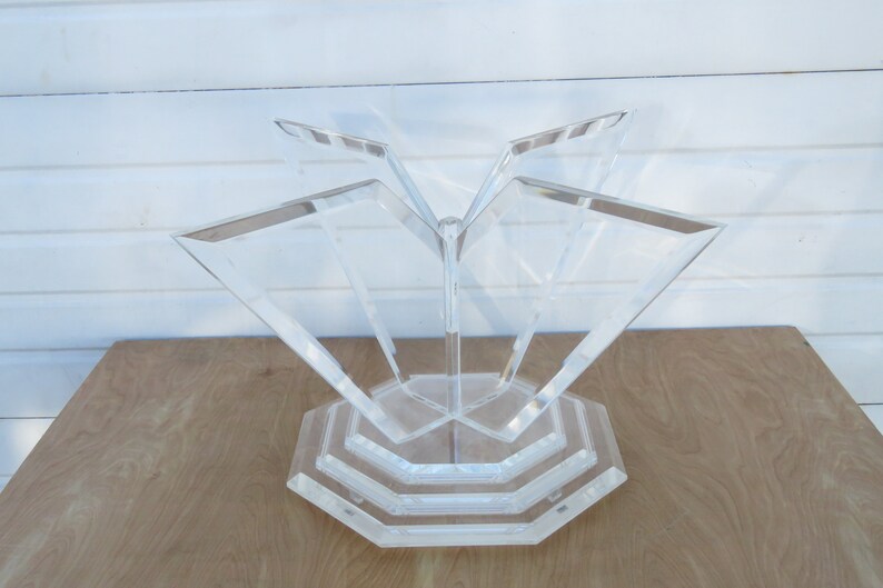 Mid Century Modern Hollywood Regency Lucite Acrylic Octagon - Etsy