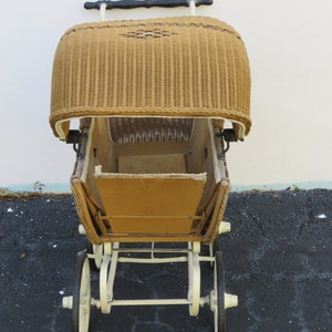 Early 1900s Victorian Wicker Baby Doll Stroller Carriage 5342 SHIPPING ...