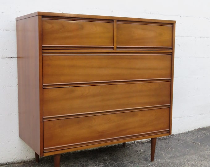 Dixie Mid Century Modern Tall Chest of Drawers 5229 SHIPPING NOT ...