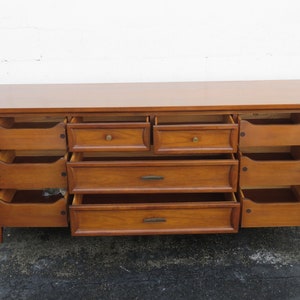Dixie Mid Century Long Dresser Sideboard Credenza Media Console ...
