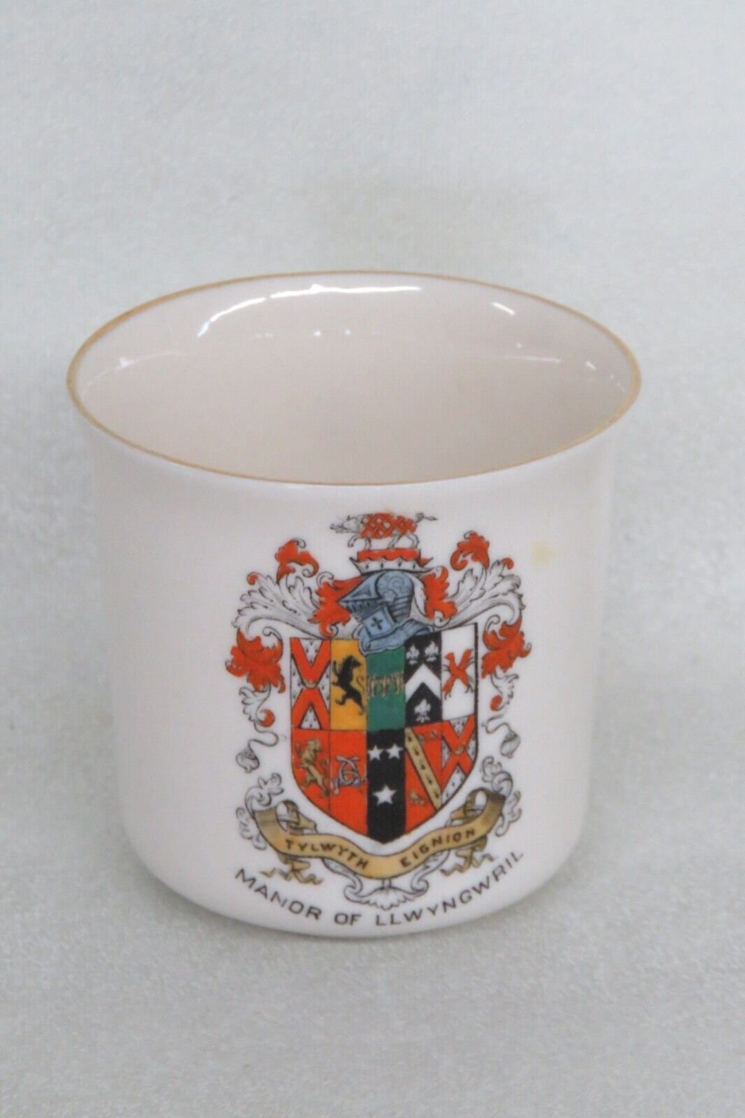 WH Goss England Porcelain Manor of Llwyngwril Wales Small Mug Cup 3529B ...