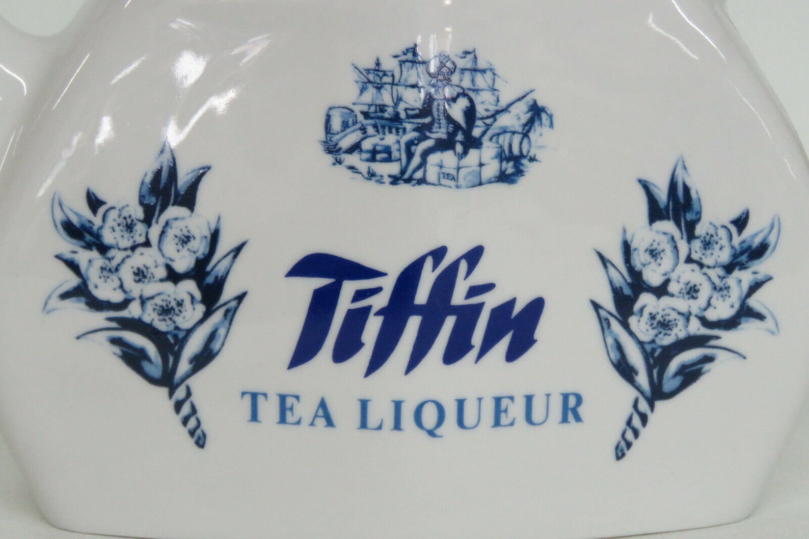 Tiffin Tea Liqueur White and Blue Vintage Teapot 1516B | Etsy