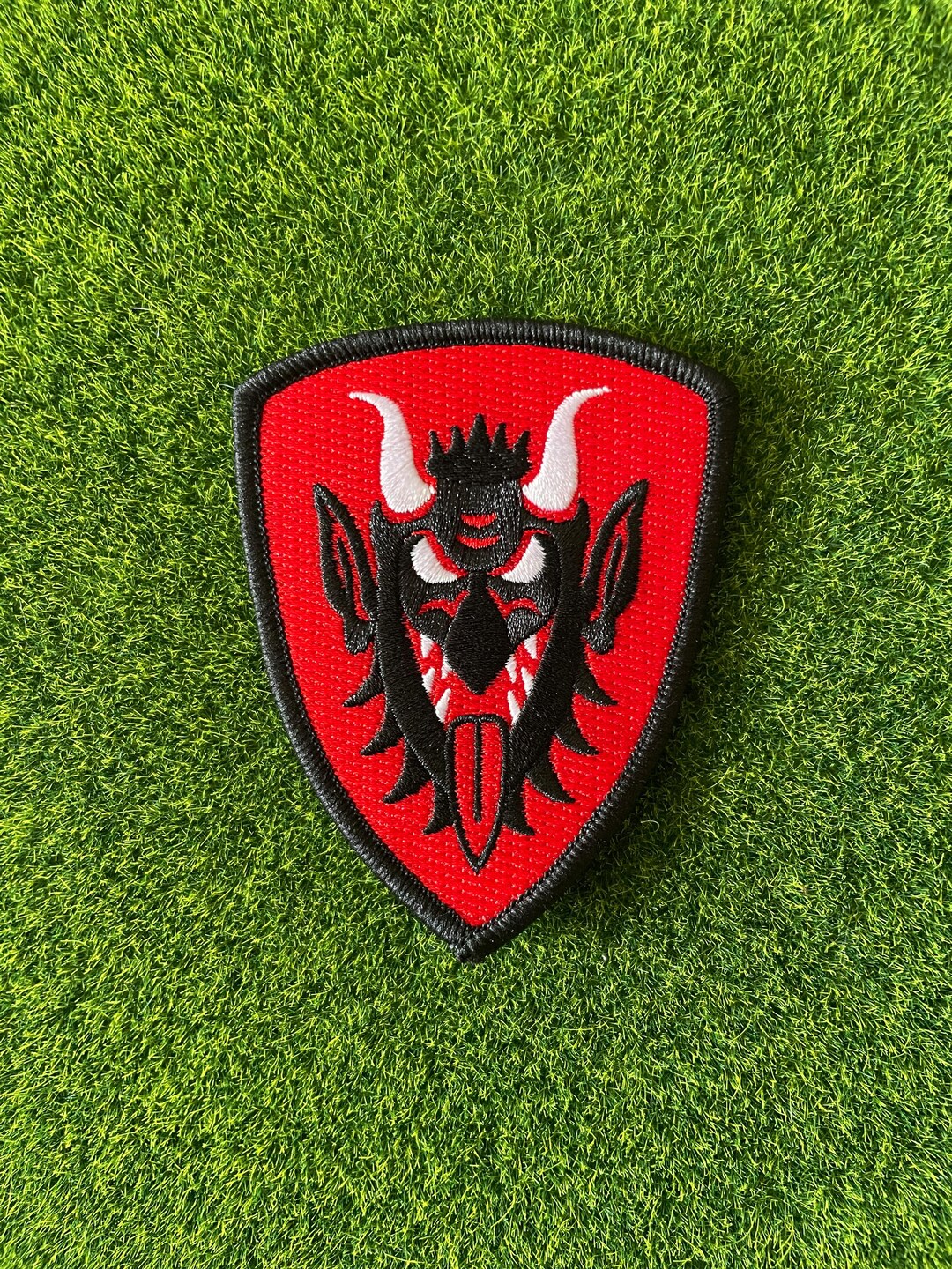 Krampus Shield Iron on Embroidered Patch - Etsy