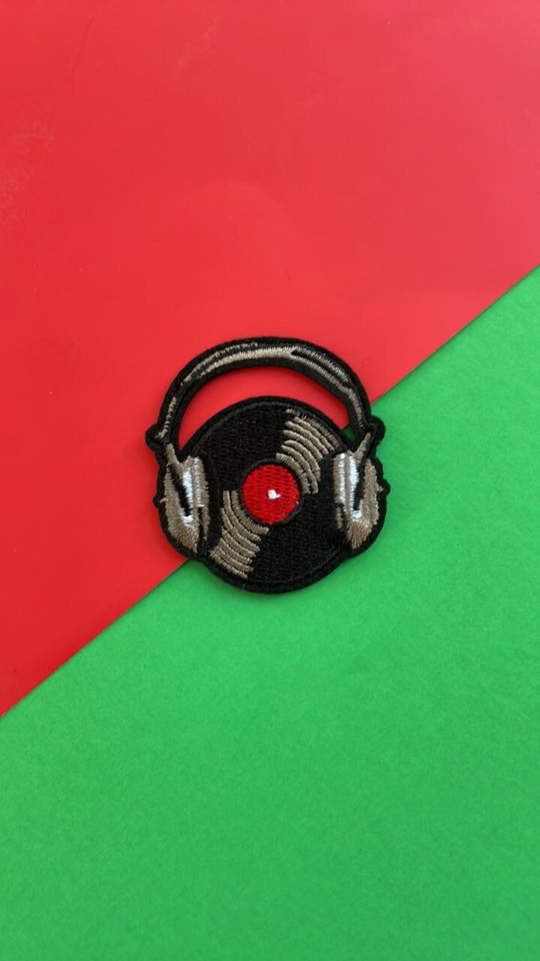 Vinyl Record and Headphones Patch Custom Made - Etsy