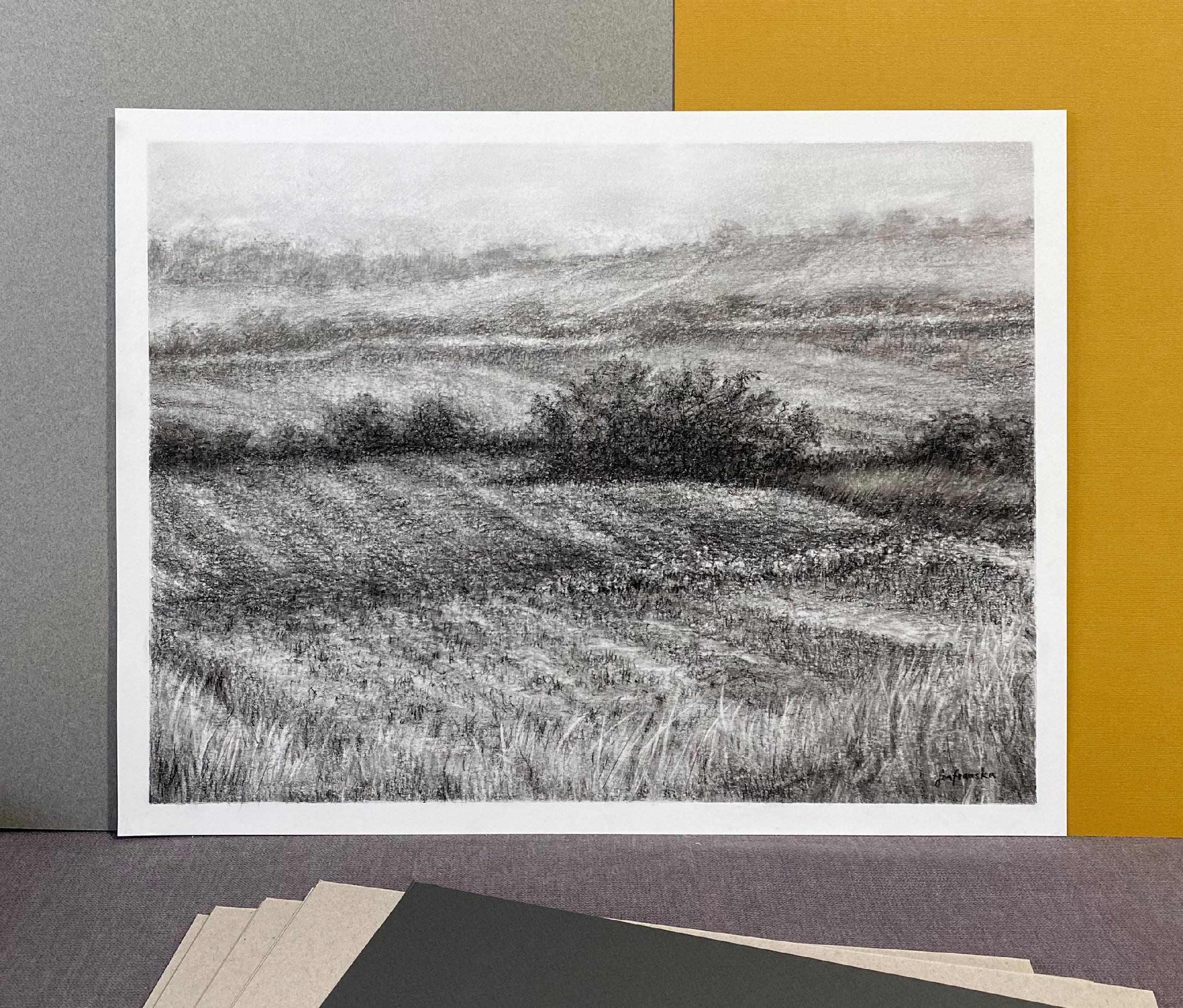 Plain Landscape Drawing