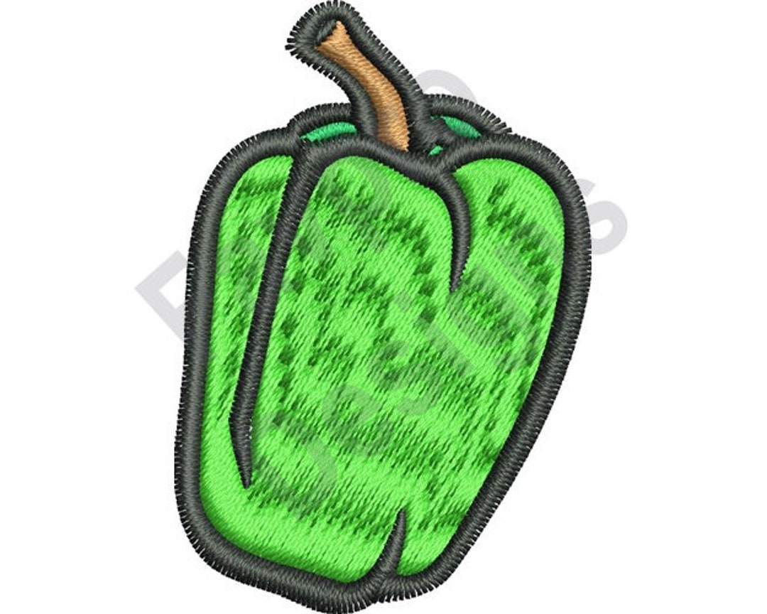 Bell Pepper Machine Embroidery Design - Etsy