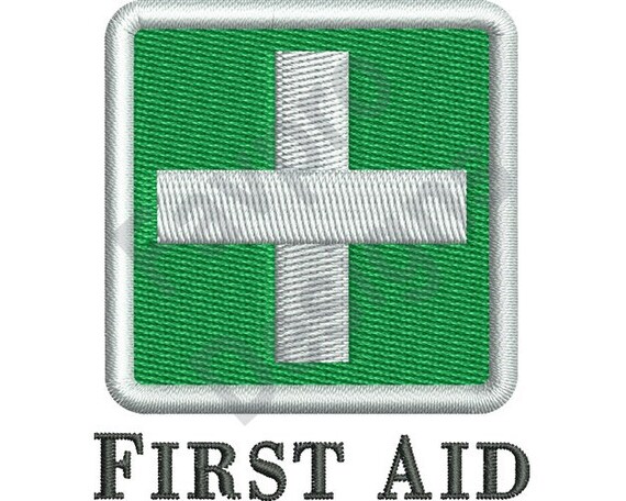 First Aid Sign Machine Embroidery Design - Etsy