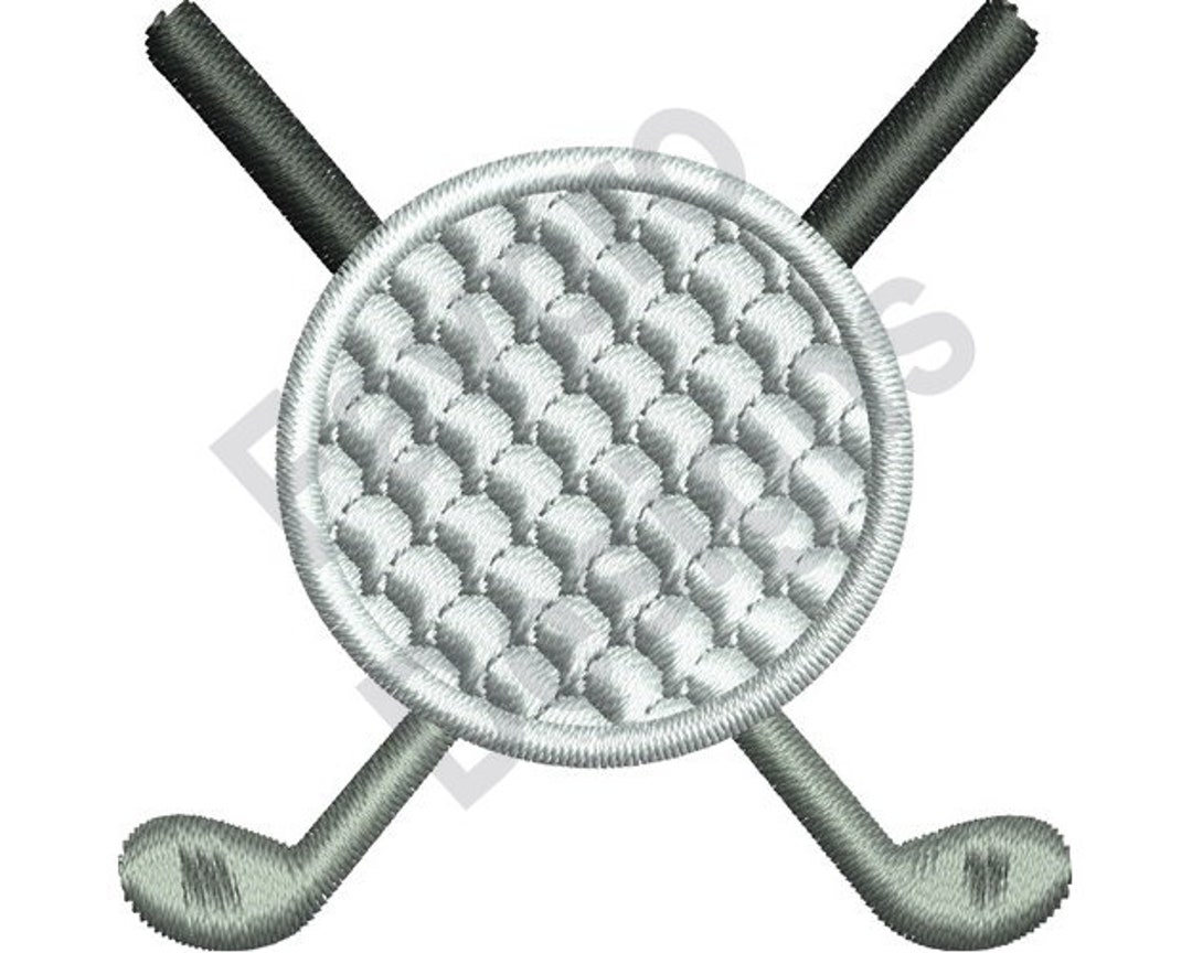 Golf Logo - Machine Embroidery Design - Etsy
