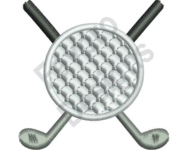 Golf Logo Machine Embroidery Design - Etsy